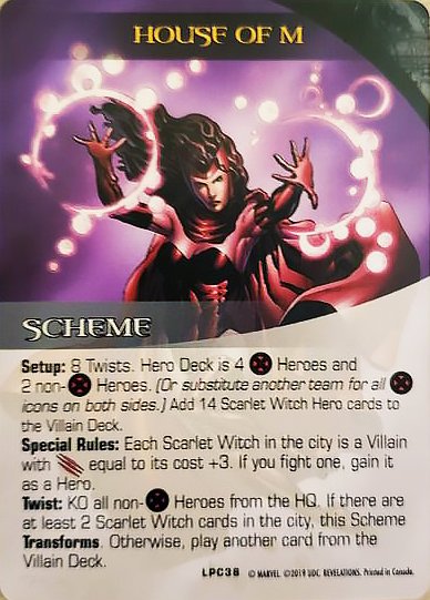 «Legendary: A Marvel Deck Building Game – House of M Promo Card»